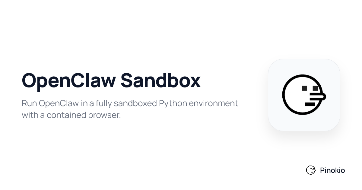 OpenClaw Sandbox on Pinokio