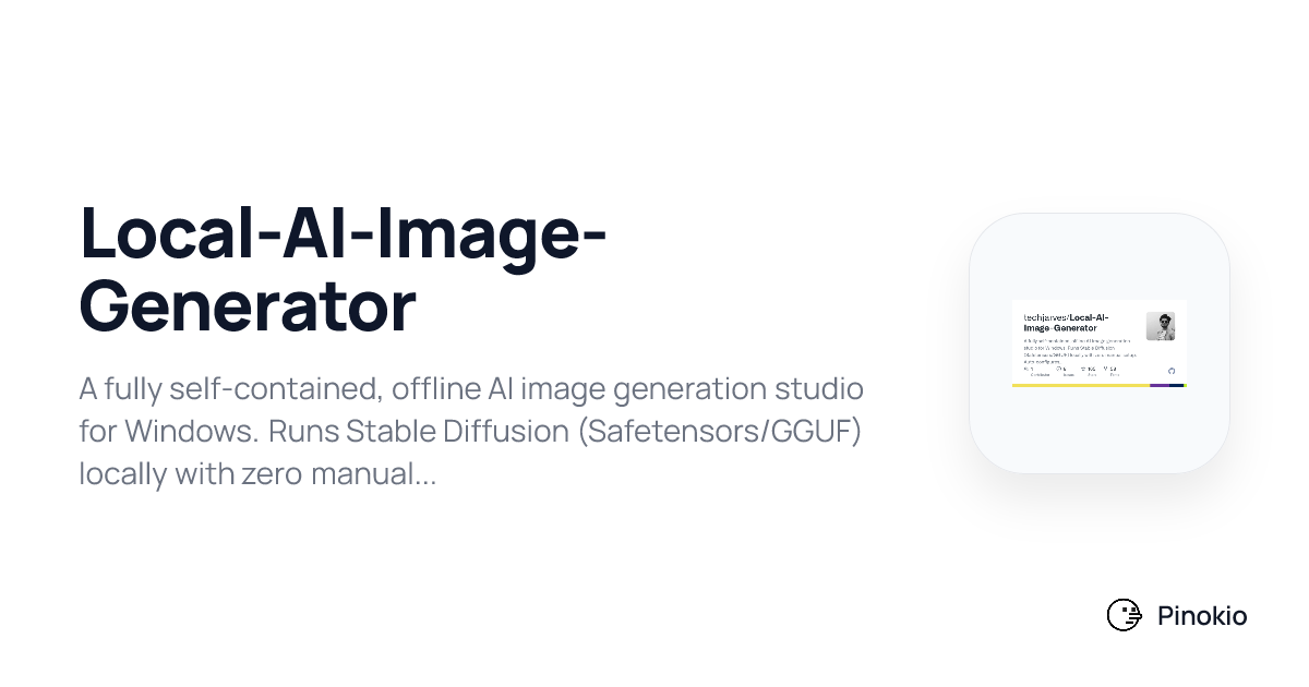 Local-AI-Image-Generator on Pinokio